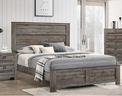 Crown Mark Bateson Queen Panel Bed in Brown B6960-Q